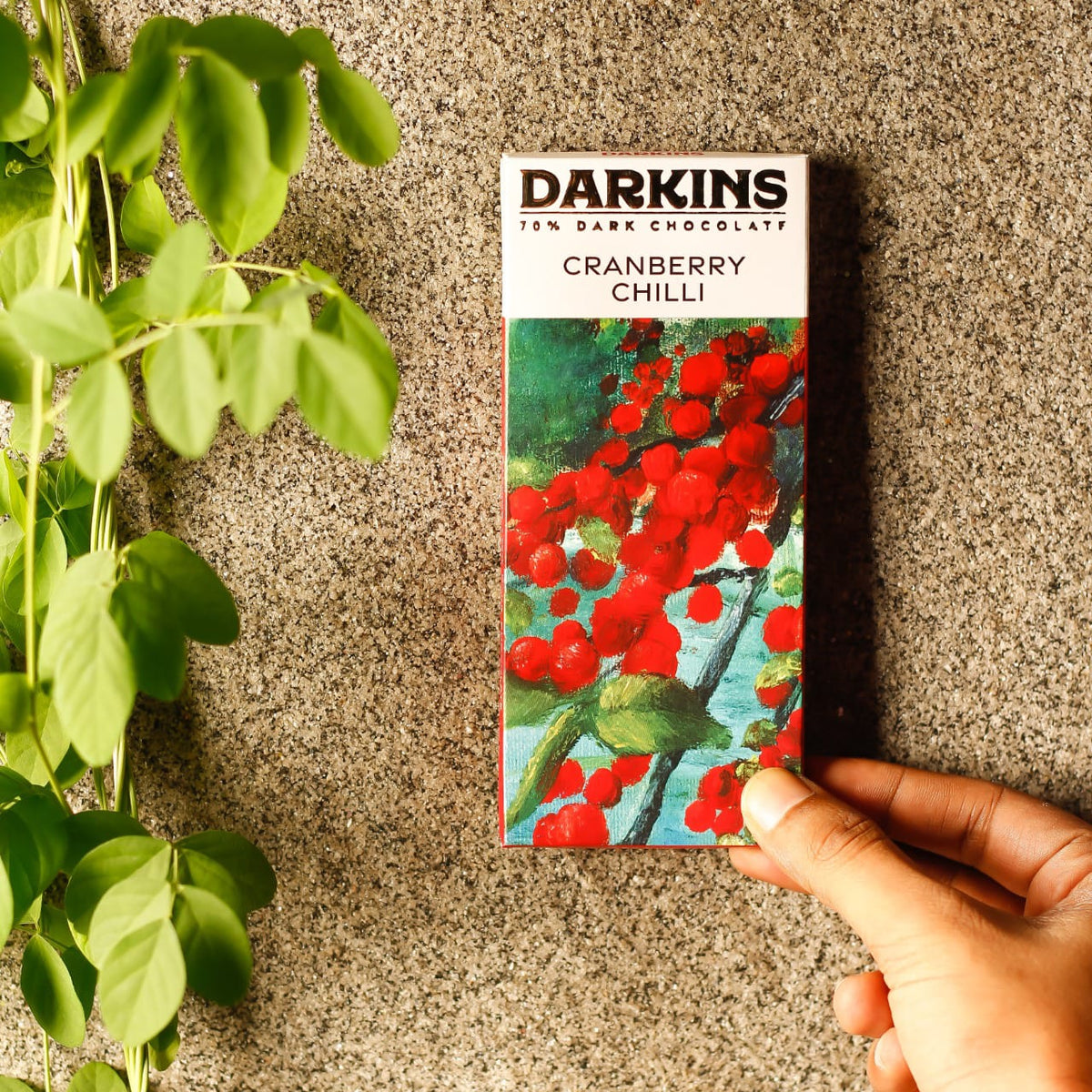 Darkins 70% Artisanal Dark Chocolate with Cranberry & Bhut Jholokia Ch ...