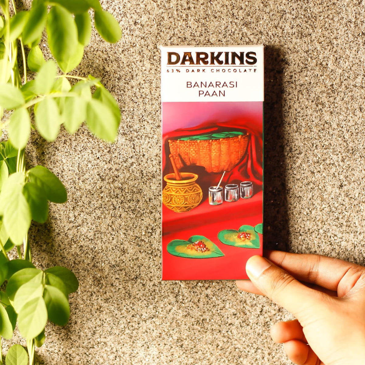 Darkins 63% Artisanal Dark Chocolate with Paan, 50g – Urban Platter