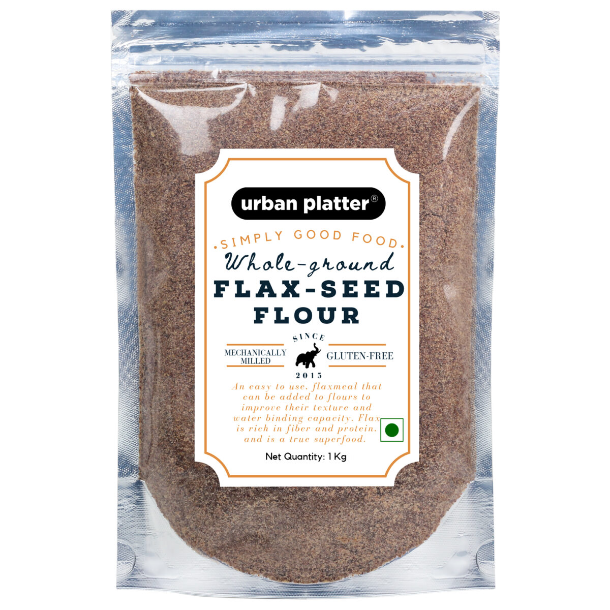 Whole Ground Flax Seed Flour, 1Kg (Alsi Powder, Coarsely Ground, Excel ...