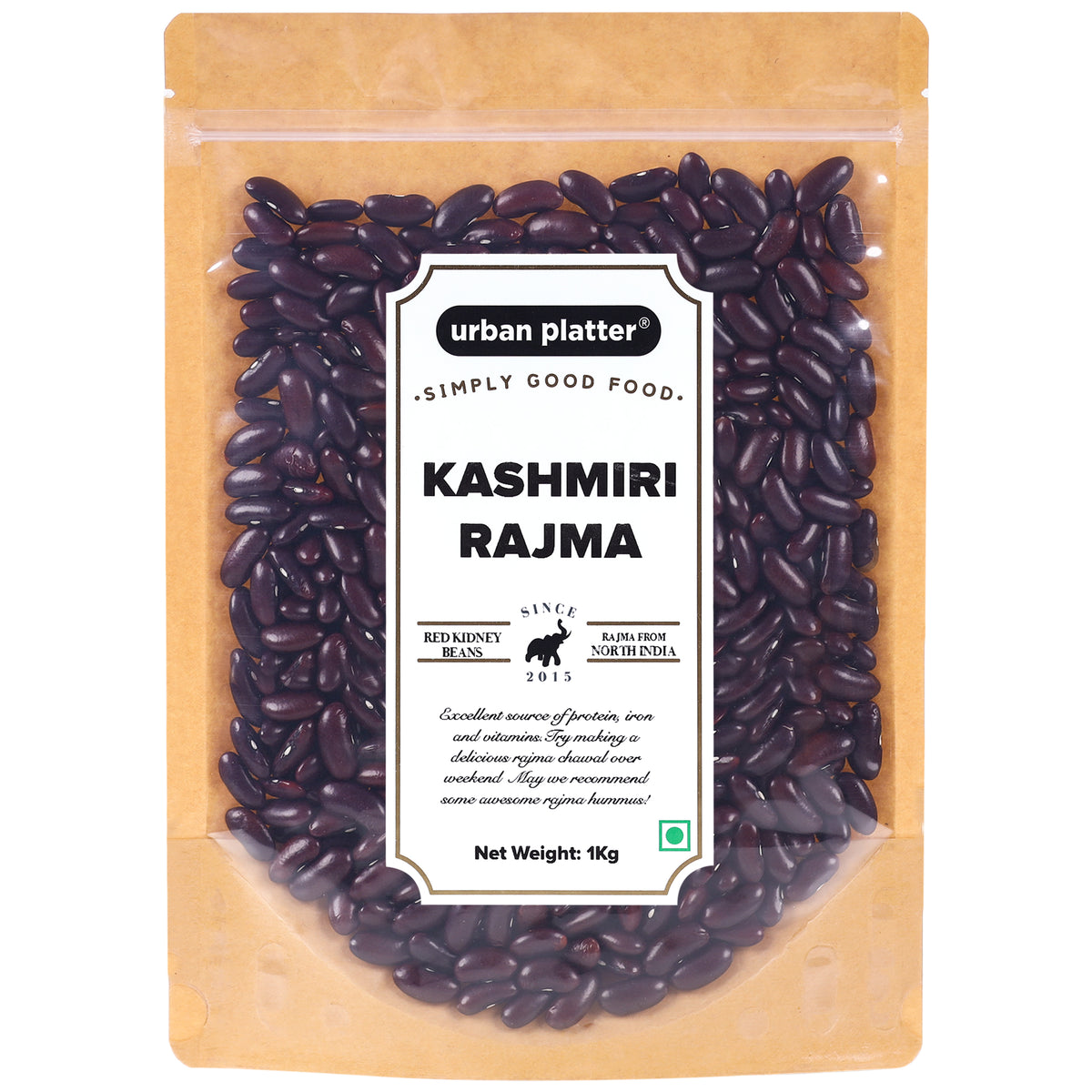 Urban Platter Red Kidney Beans (Rajma), 1Kg