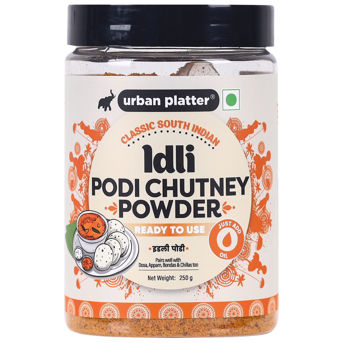 Urban Platter South Indian Style Instant Idli Podi Chutney Powder, 250
