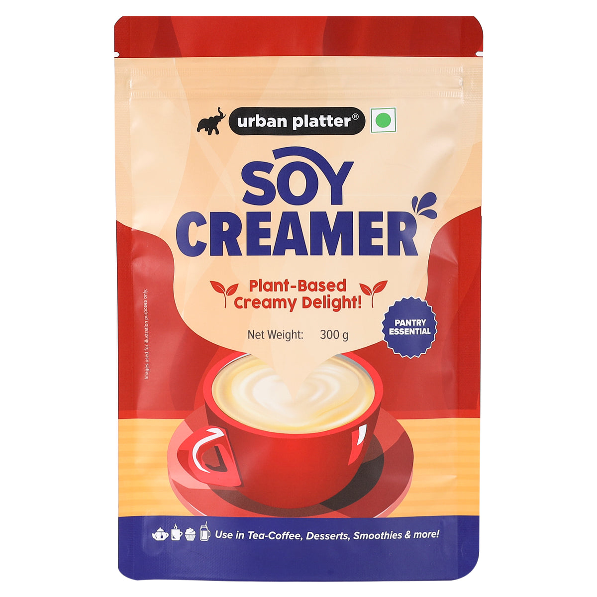 Urban Platter Soy Creamer, 300g (Plant Based Creamer | Soy Powder | Be