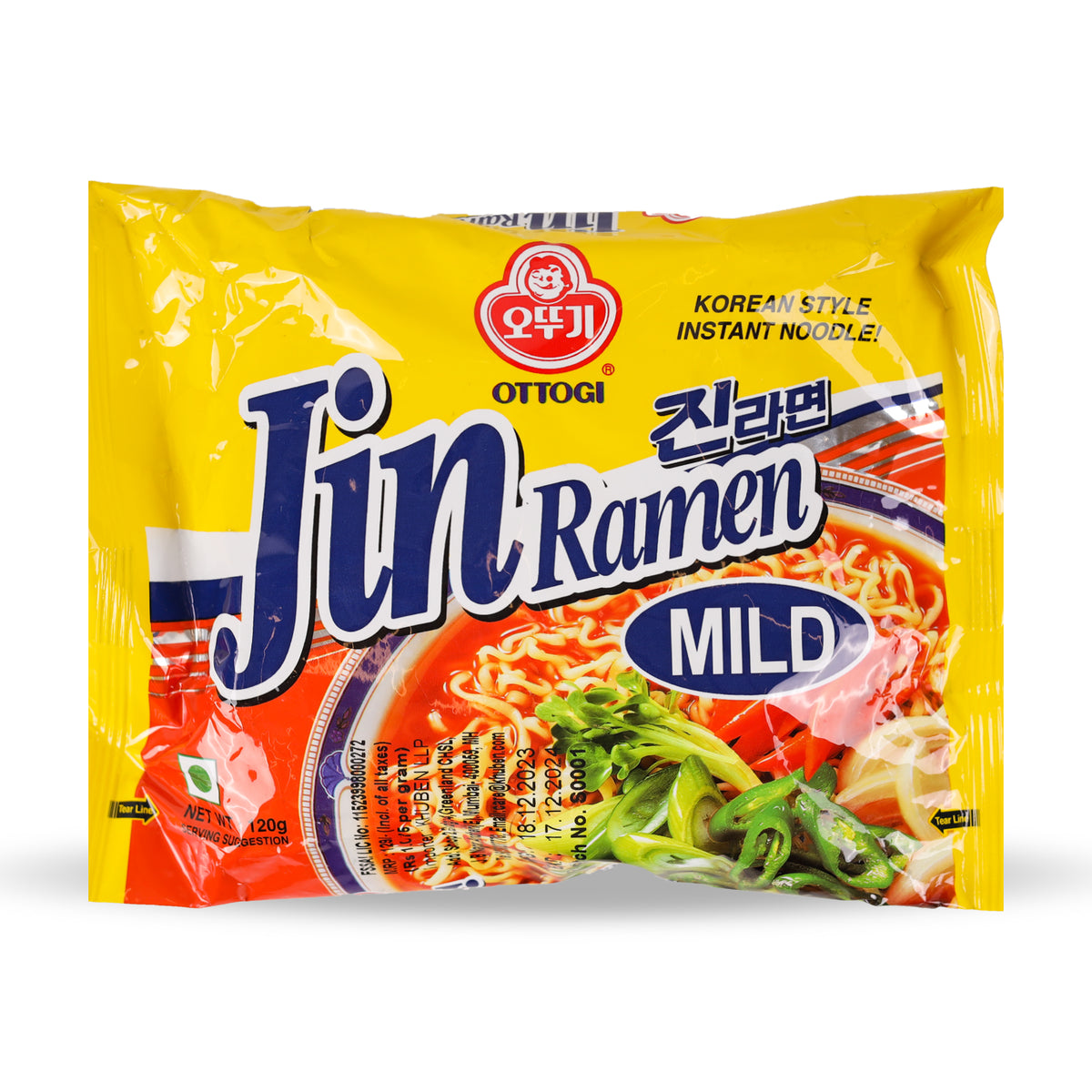 Ottogi Jin Ramen Mild, 120g – Urban Platter