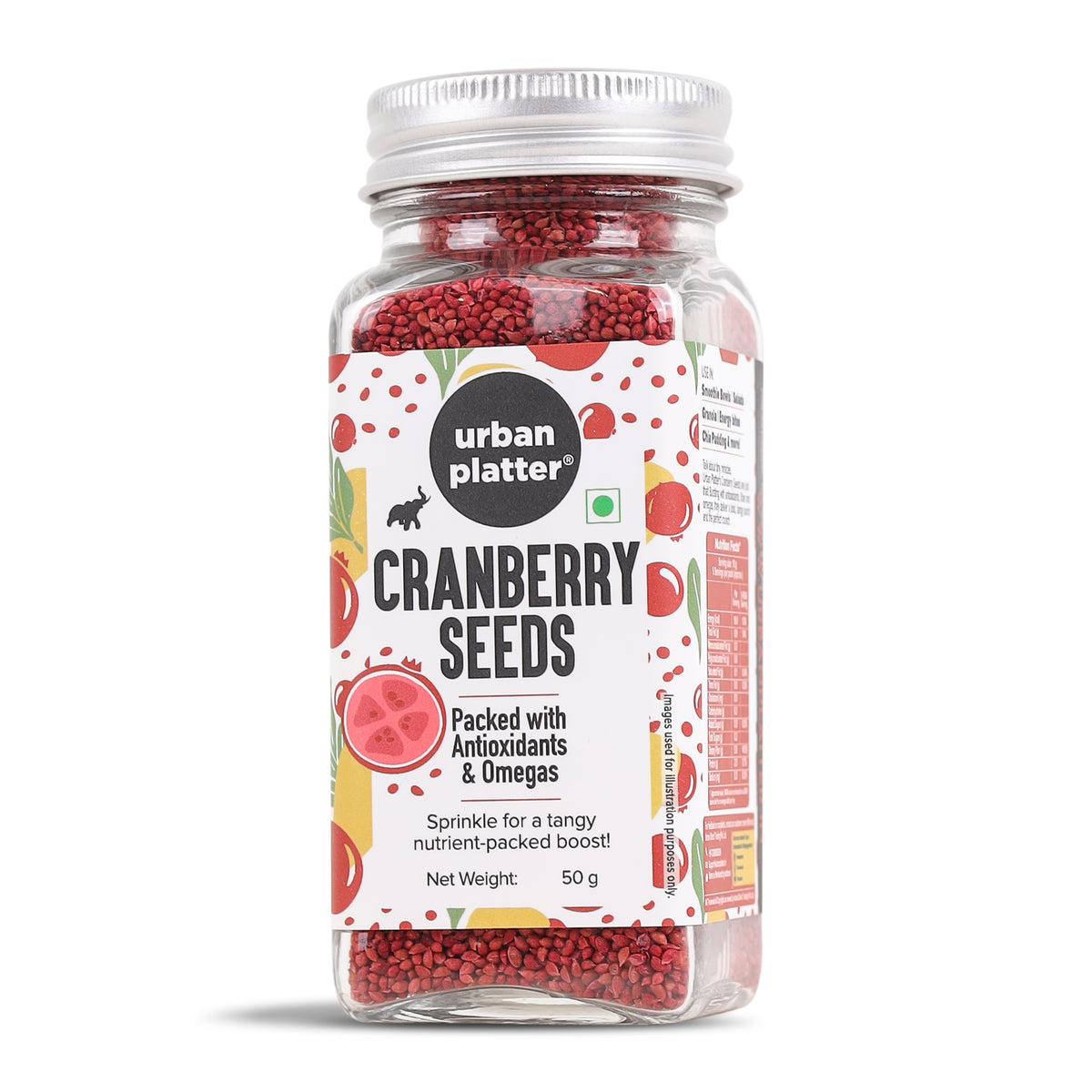Urban Platter Cranberry Seeds, 50g [Rich in Omegas, Rich in Antioxidan