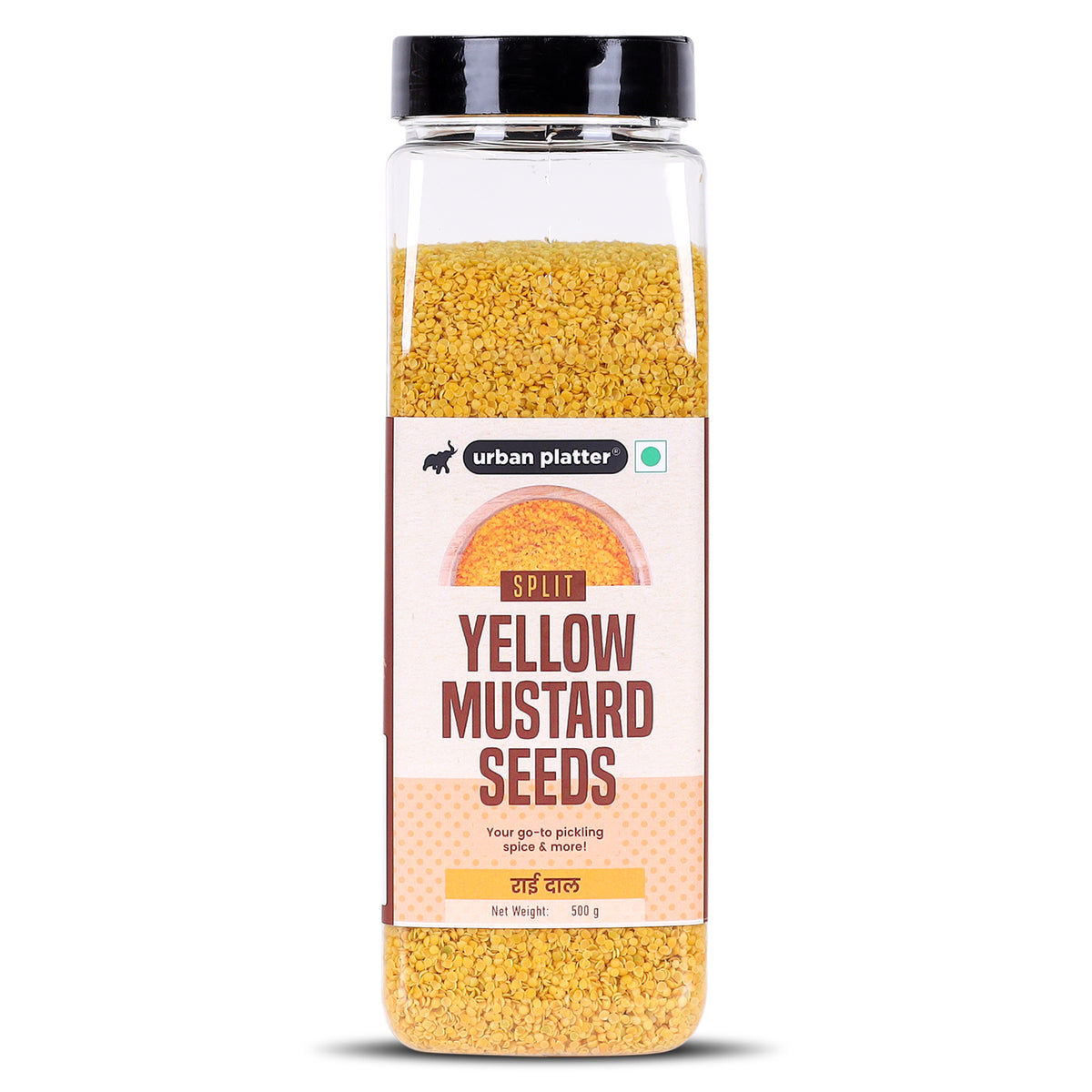 Urban Platter Split Yellow Mustard seeds, 500g (Peeli Sarson Dal | Rai