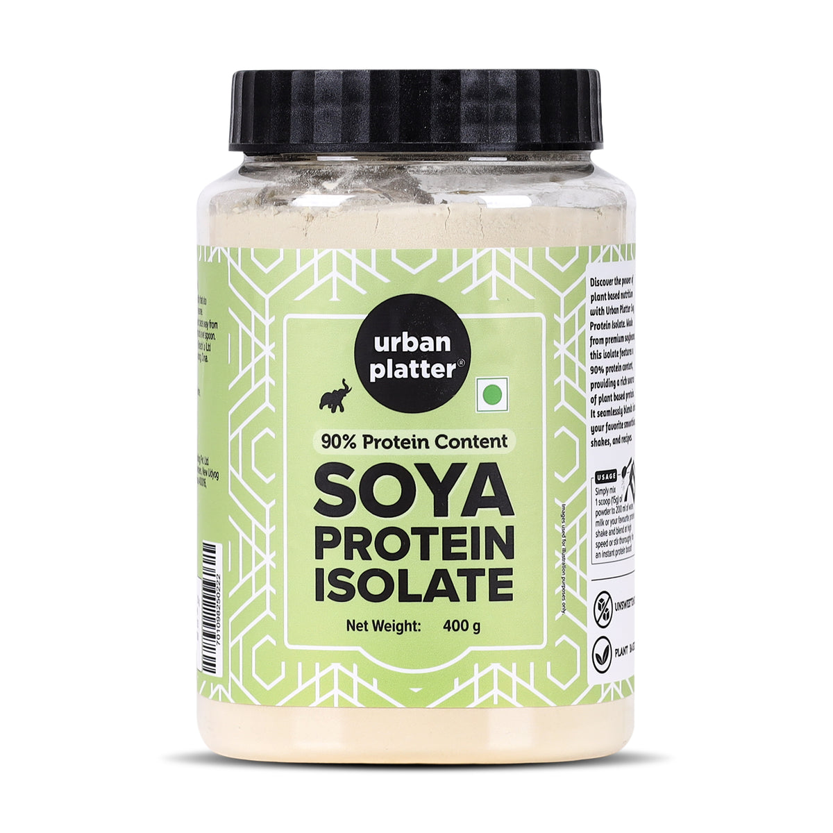 Urban Platter Soya Protein Isolate Powder, 400g