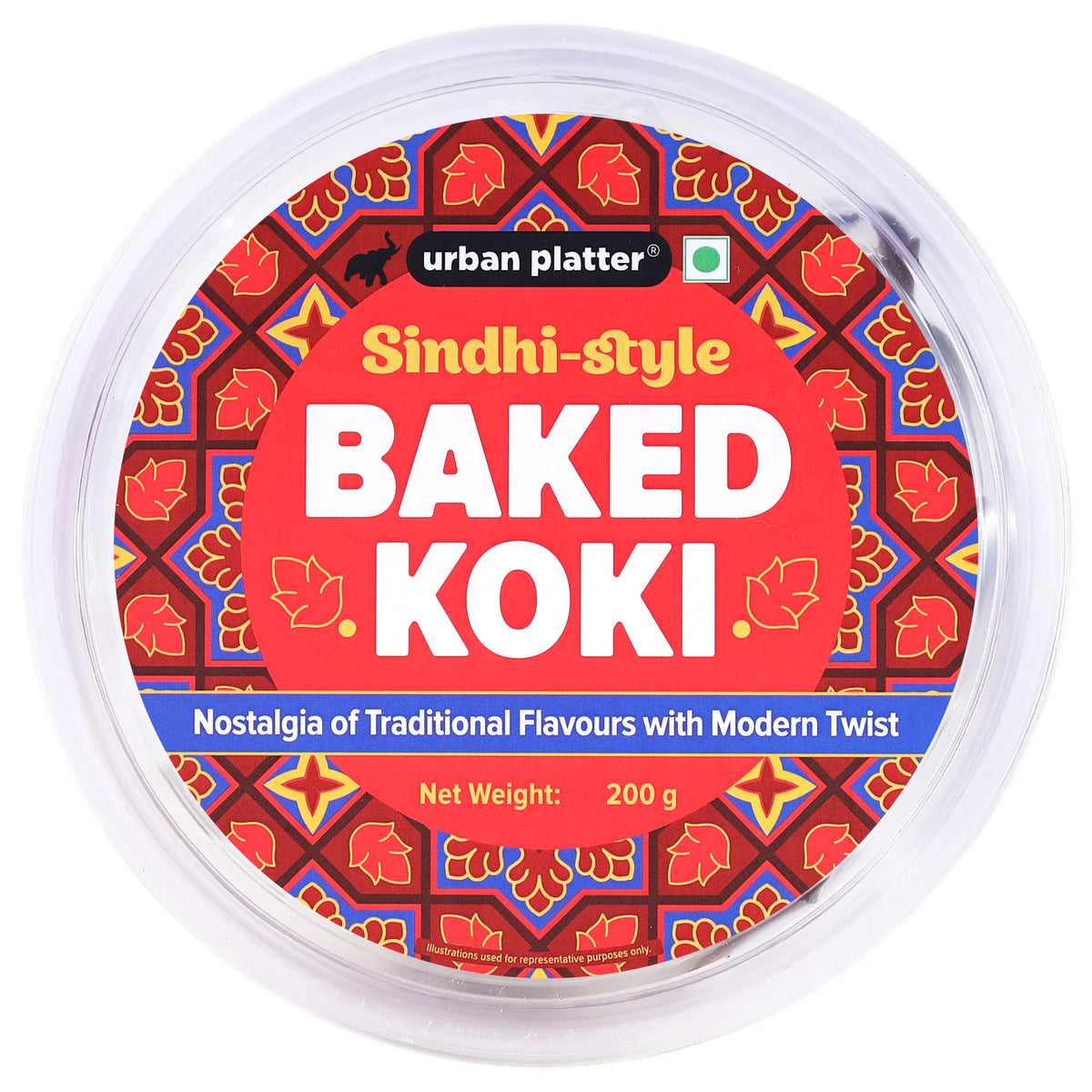 Baked Koki, 200g (Wheat Free, Traditional Sindhi Style Snack) – Urban ...
