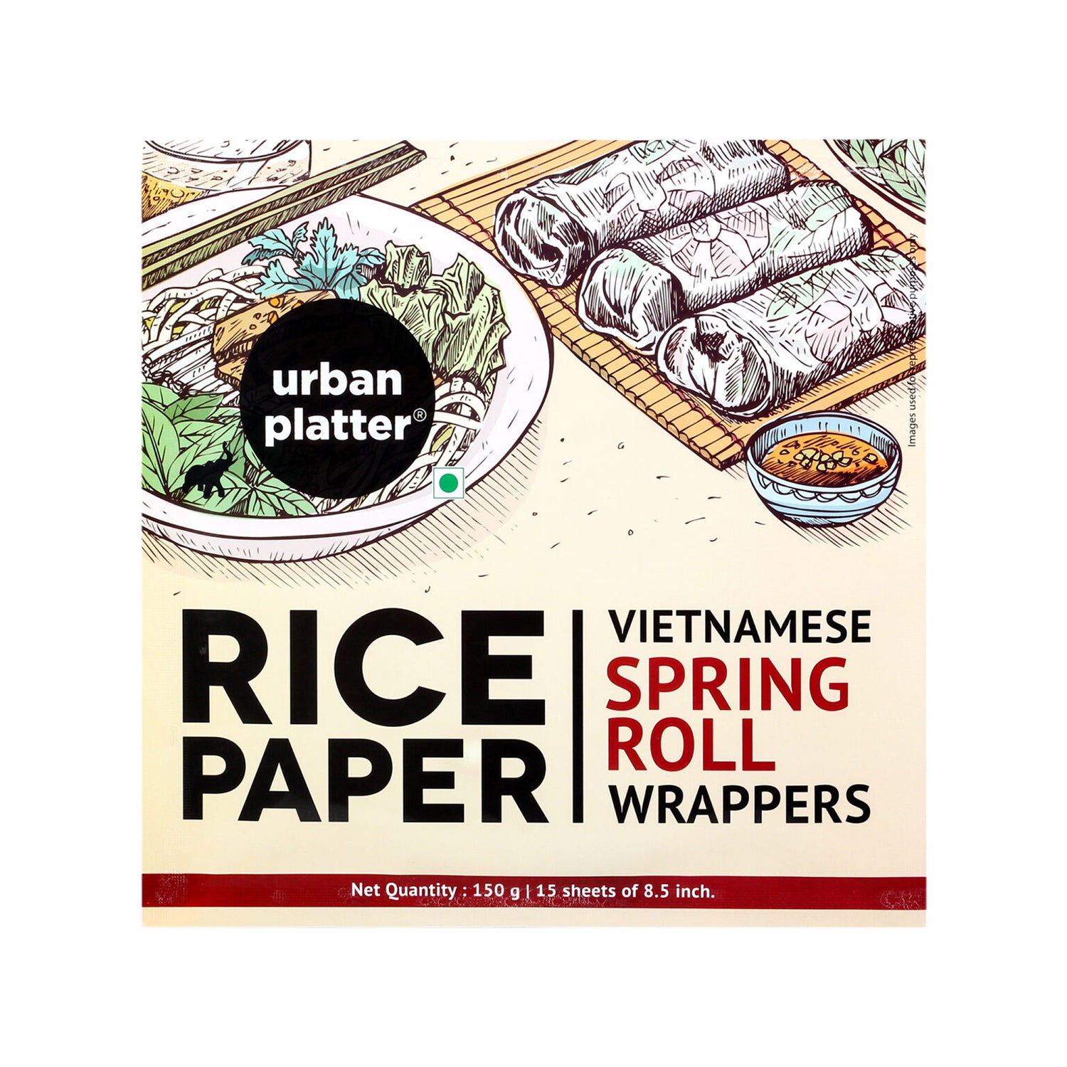 Large Rice Paper Sheets, 1 Kg - Thin & Soft | Urban Platter